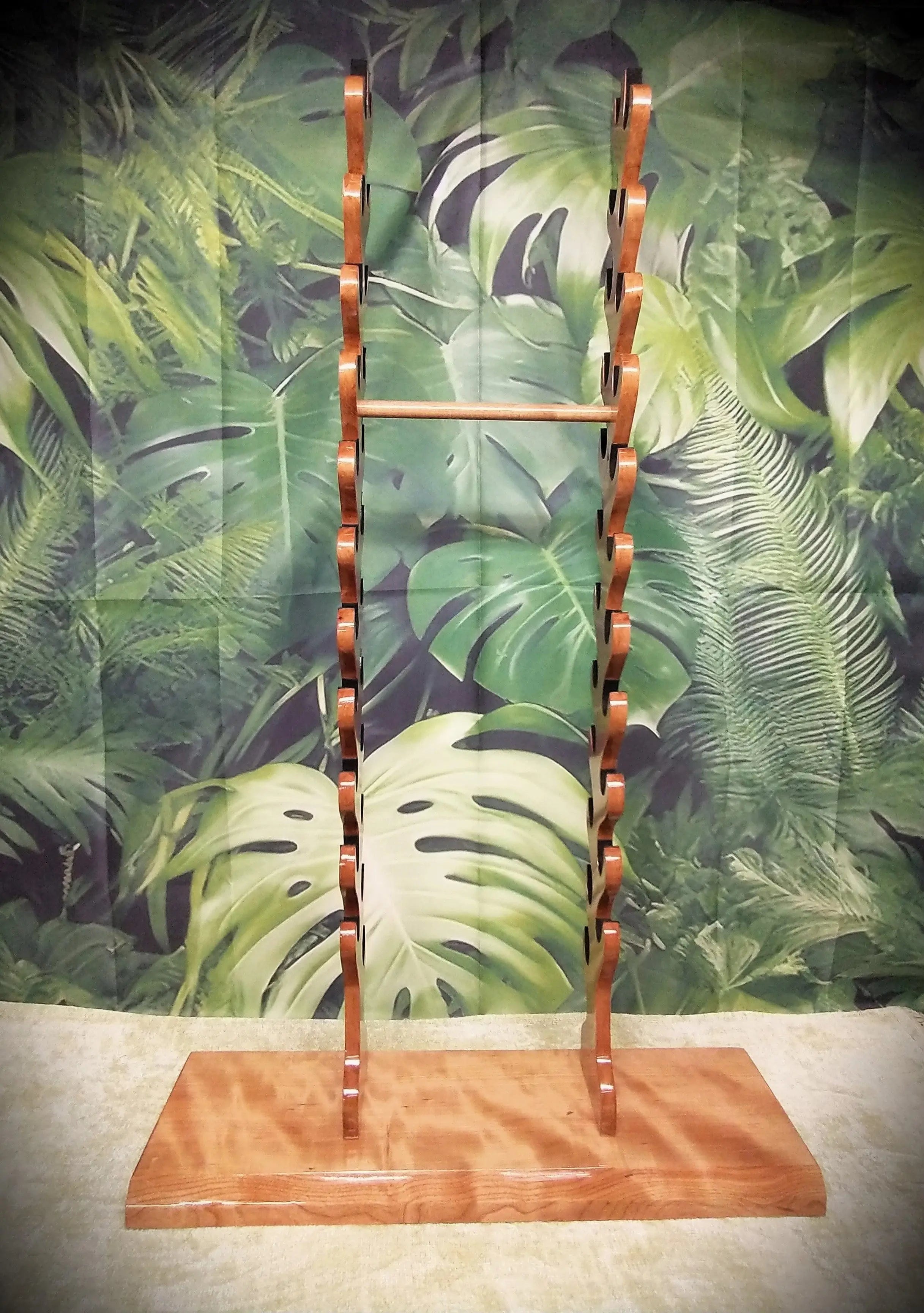 Professional 23 Tier Quarter Sawn Black Cherry Katana Wakizashi Sword