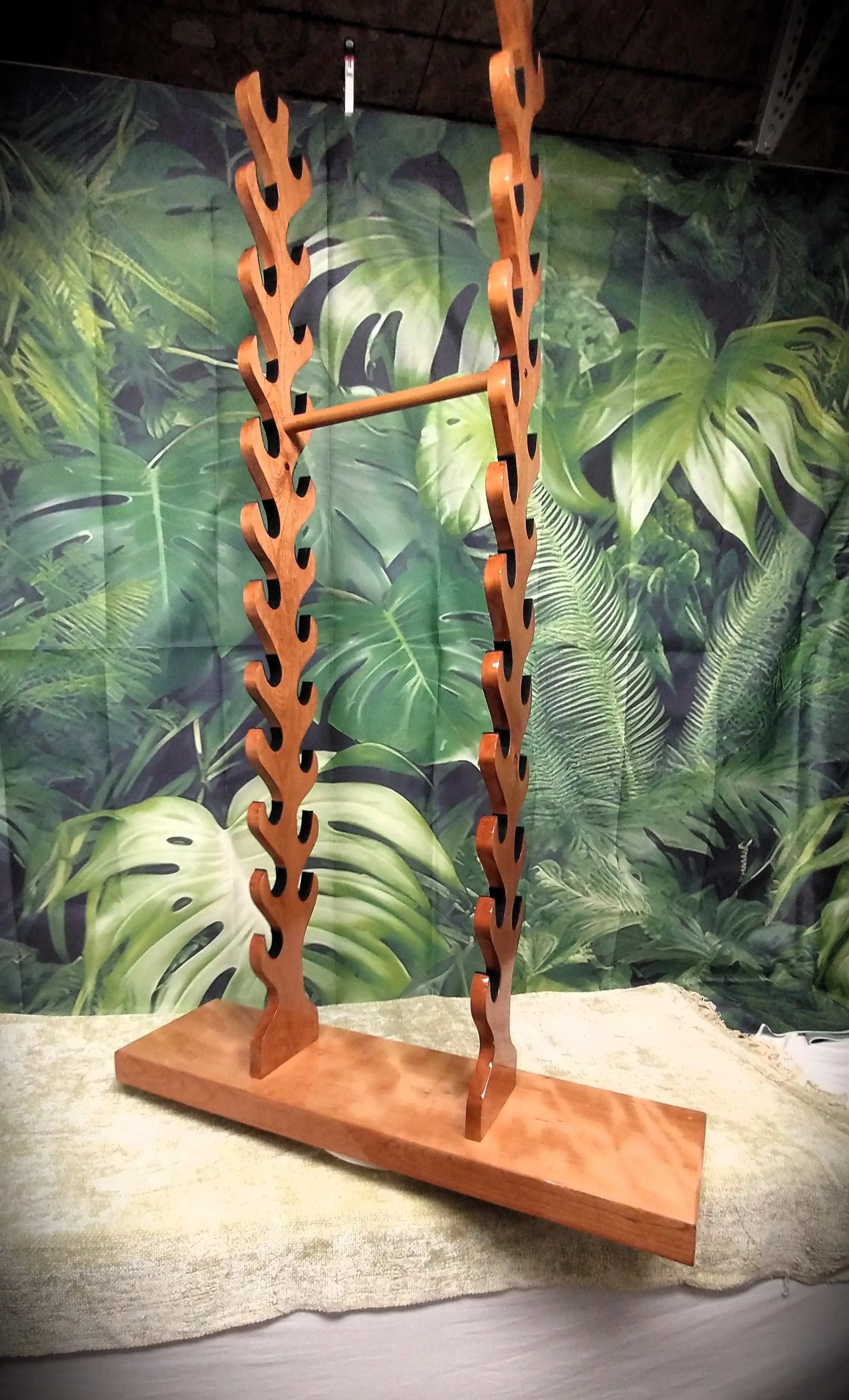 Professional 23 Tier Quarter Sawn Black Cherry Katana Wakizashi Sword