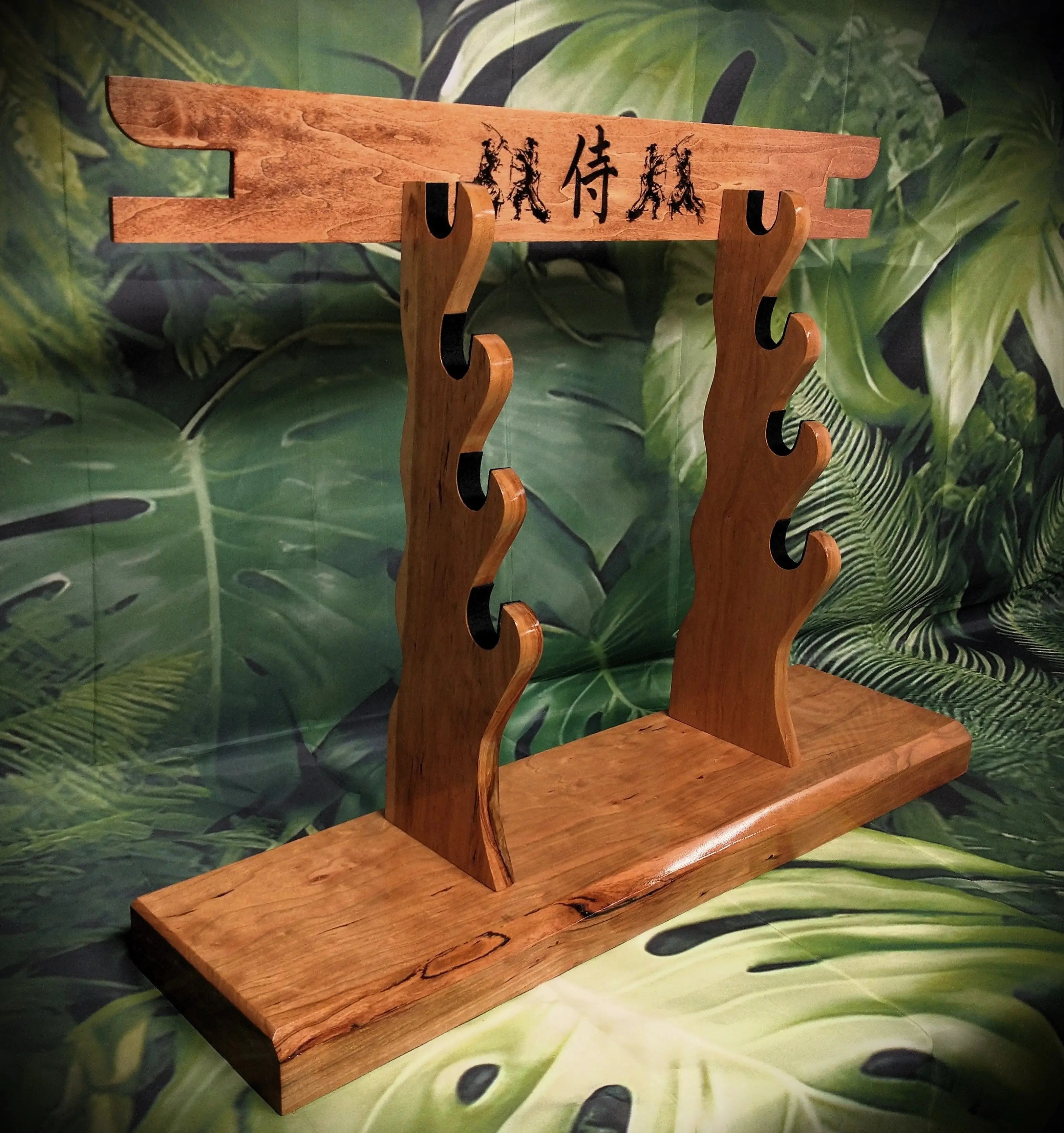 Exceptional Samurai Sword Display - Tori Gate Design